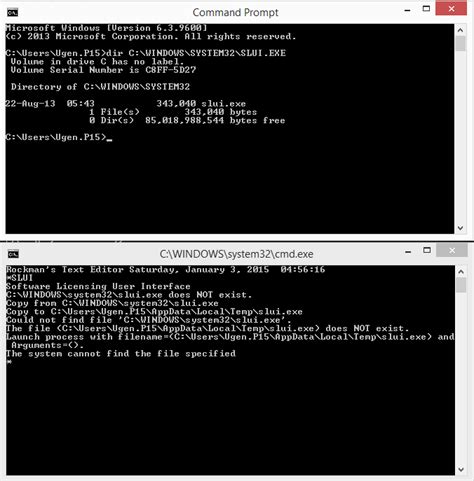 Unable To Launch Slui From Process Start Because Windows Says