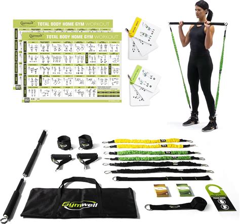 Gymwell Portable Resistance Workout Set Total Body Workout Equipment For Home Office Or