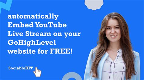 How To Automatically Embed Youtube Live Stream On Your Gohighlevel