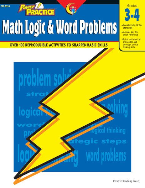 Power Practice Math Logic And Word Problems Gr 3 4 Ebook Creative