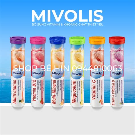 Mua Viên C Sủi Mivolis Đức Vitamin C B12 Magie Canxi Hỗ Trợ Tăng