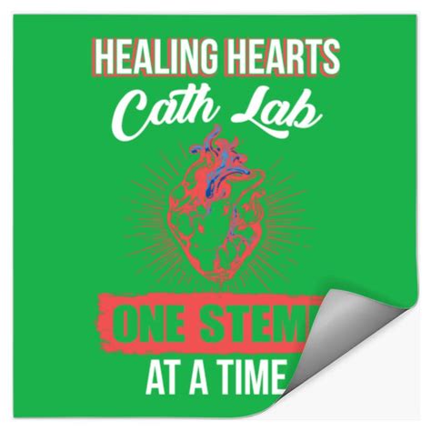 Healing Hearts Cath Lab One Stemi At A Time Stickers Sold By Spherical