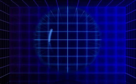 Premium Photo Grid Lines And Neon Lines 3d Rendering