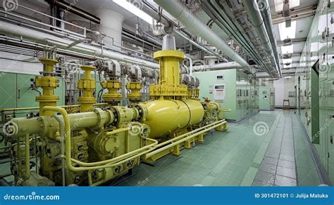 The Circuit Of The Coolant Circulation In The Nuclear Power Plant Stock Illustration