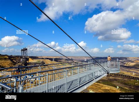 Brown Coal Opencast Mining Garzweiler Near Juechen Skywalk North