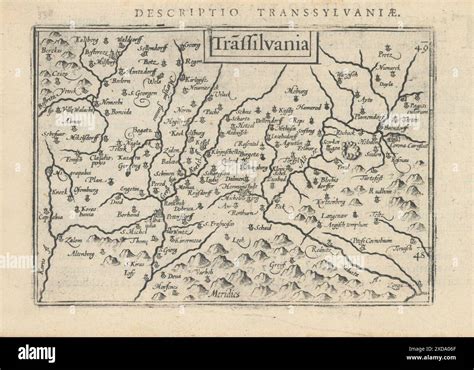 Transsylvaniae Transsylvania By Bertius Langenes Transylvania 1603