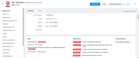 What Are Contacts And How To Manage Them In Zoho Crm