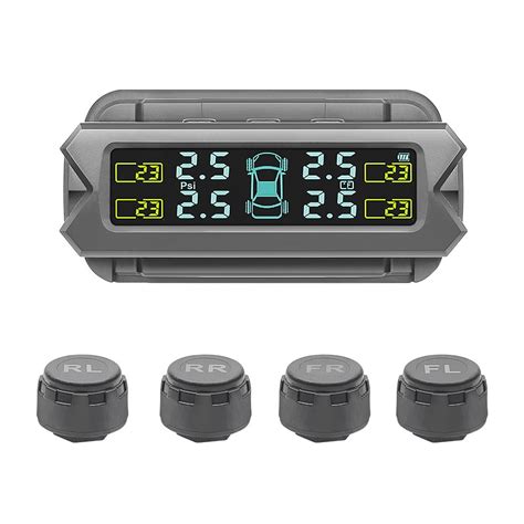 Система за следене на налягането в гумите Techstar Tpms Соларно зареждане 4 външни сензора