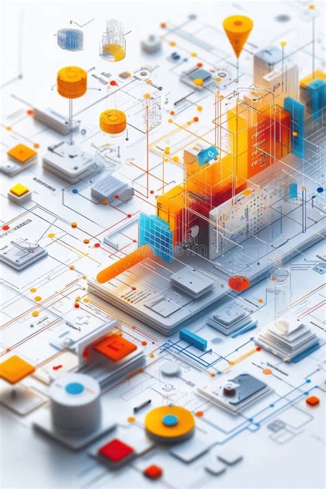 Workflow Efficiency A 3d Illustration Depicting A Workflow Diagram