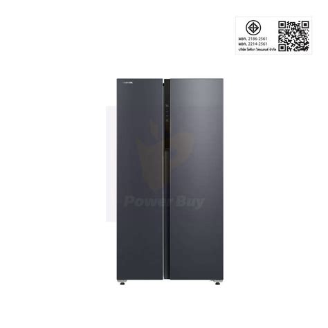 TOSHIBA ตู้เย็น Side by Side 20.6 คิว Inverter (สี Morandi Grey) รุ่น ...