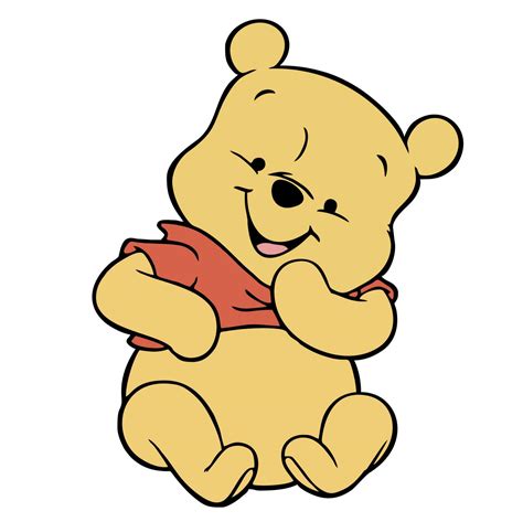 Winnie el pooh poses bebé 23450372 Vector en Vecteezy