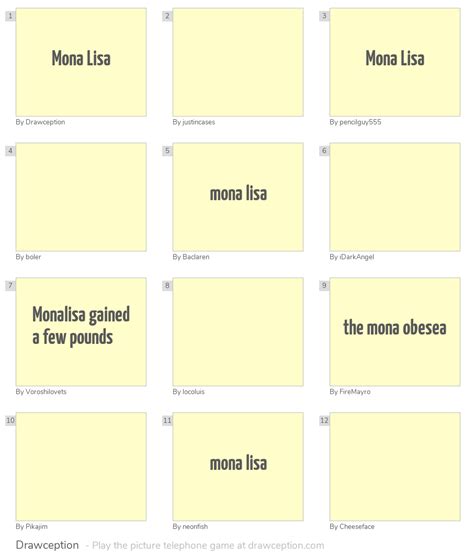 Mona Lisa Drawception