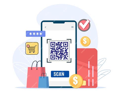 Premium Vector Scan Qr Code For Online Payment Online Shopping Code