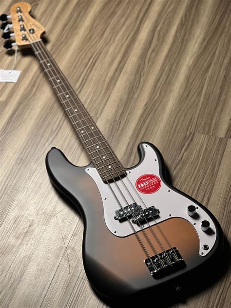 Squier Debut Series Precision Bass With Laurel Fb In 2 Colour Sunburst