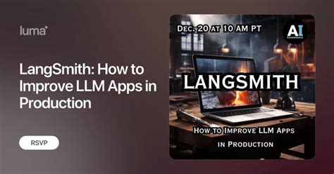 Ai Makerspace On Linkedin Langsmith How To Improve Llm Apps In Production · Luma
