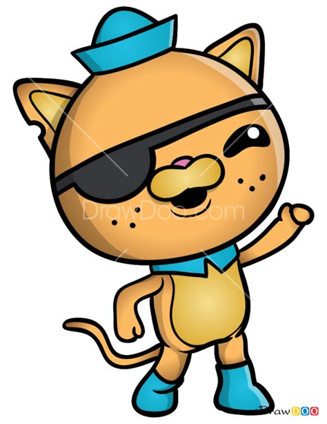 How To Draw Lt Kwazii The Octonauts