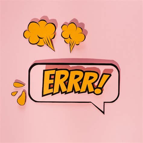 Free Photo Cool Comic Speech Bubble Text On Pink Background