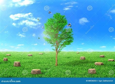 The Concept Of Regeneration Stock Illustration Illustration Of