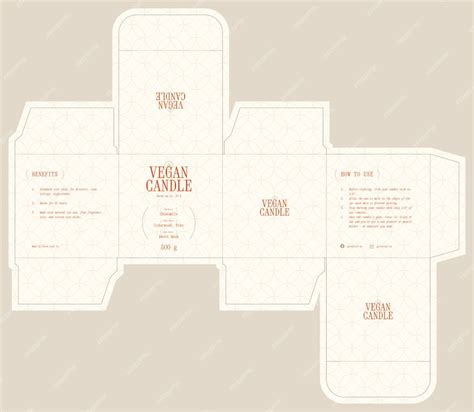 Premium Vector Editable Vector Packaging Box Dieline For Beauty Cosmetics