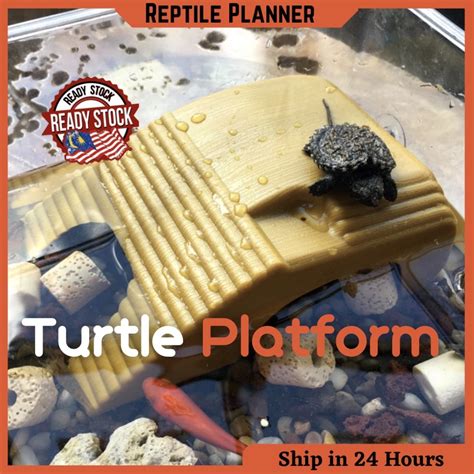 Turtle Basking Platform Reptile Pier Dock Island Decoration Frog （乌龟晒台