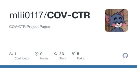 github mlii0117 cov ctr cov ctr project pages