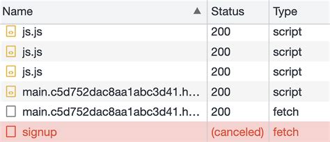 Js오류해결 Post Request Status가 Canceled일 때