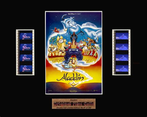 Aladdin Disney Unframed Double Film Cell Picture Etsy