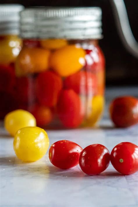 Easy Canned Cherry Tomatoes Water Bath Recipe Crave The Good