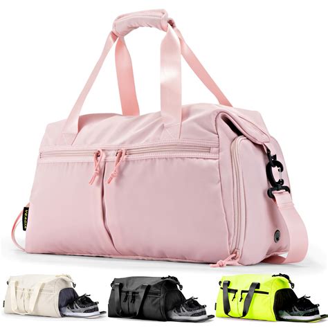 주말 더플백 신발 수납공간 및 젖은 주머니에 넣을 수 있는 가방 매