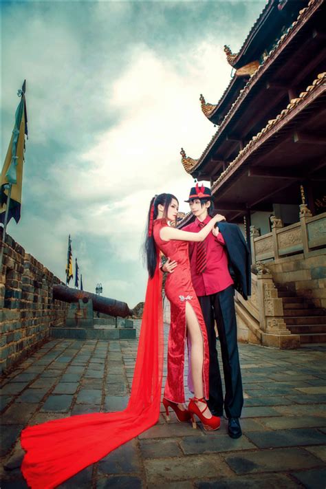 《剑网叁》天策同人衍生旗袍西装cosplay Cosplay中国
