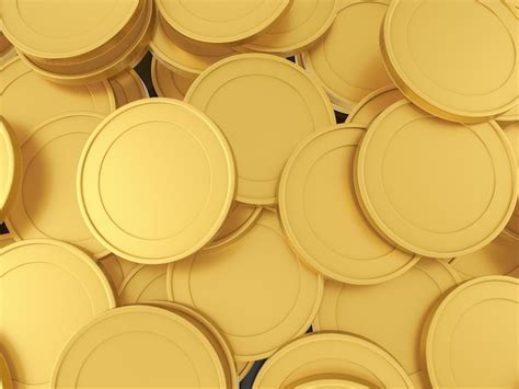 Premium Photo Gold Coins Background
