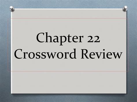 Chapter 22 Section 3 2011 Ppt