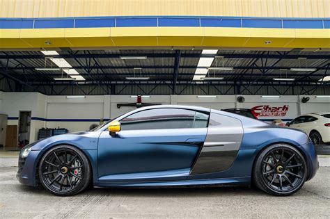 Audi R8 V10 Blue Bc Forged Rz10 Wheel Front