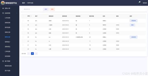 Java基于springboot宠物信息管理系统的设计与实现（源码视频录制） Csdn博客