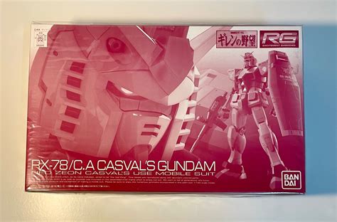 全新 Bandai Gundam Rg 1144 Rx 78 Ca Casvals Gundam 卡斯巴爾專用 Ver 高達 模型 Hg