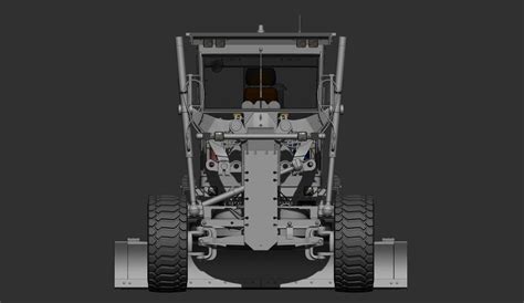 3d Model Road Grader Model Vr Ar Low Poly Cgtrader