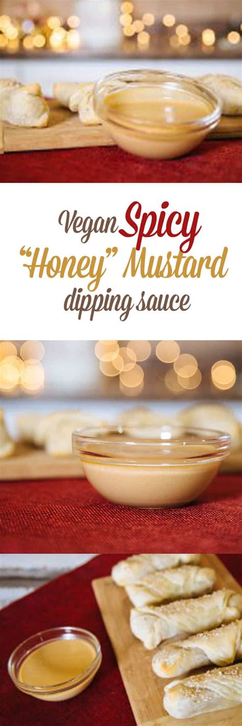Spicy Honey Mustard Dipping Sauce The Edgy Veg