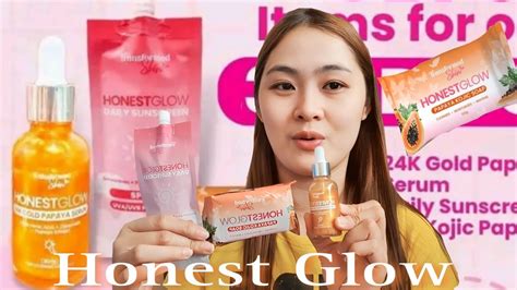 HONEST GLOW PAPAYA KOJIC SOAP SUNSCREEN SPF30 24K GOLD PAPAYA SERUM
