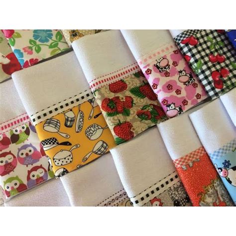 Pano De Prato Kit Com 5 Panos Cozinha Decoração Corre Que Ta Baratinho