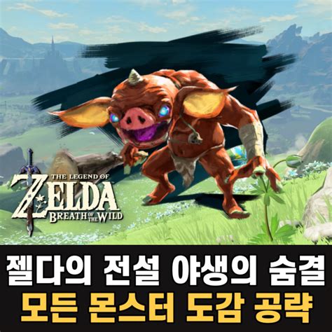 젤다의 전설 야생의 숨결 공략 모든 몬스터 도감 총정리 네이버 블로그
