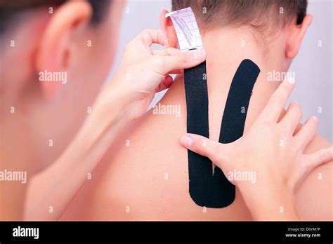 Dynamic Functional Bandage With Taping Stock Photo Alamy