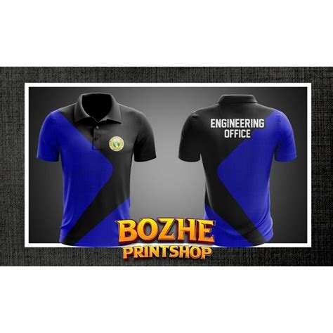 Engineering Full Sublimation Polo Shirt Lazada PH