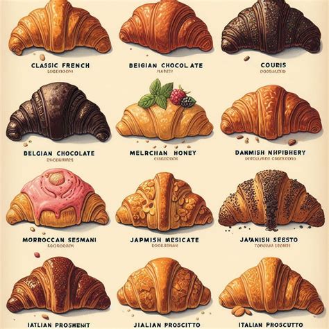 A Chart Of All Croissant Breeds Rweirddalle