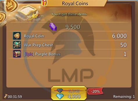 Royal Coins Pack Lords Mobile Lords Mobile Pro