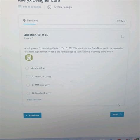 See All Questions Archita Banerjee Time Left Studyx