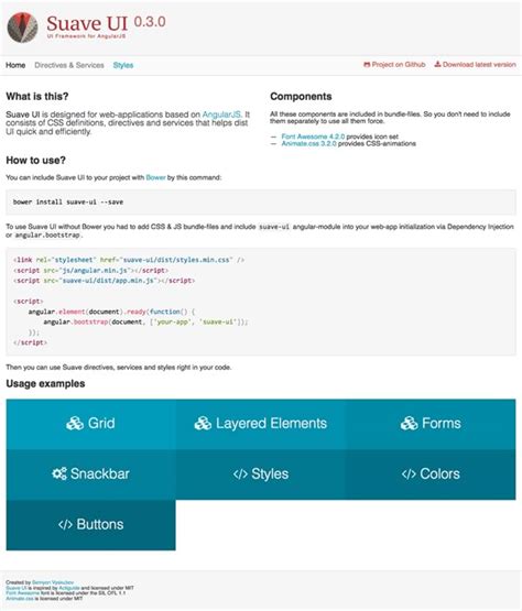 Suave Ui首页、文档和下载 基于 Angularjs 的 Ui 框架 Oschina 中文开源技术交流社区