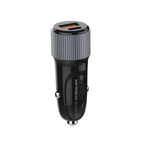 Auto Punjac LDNIO C510Q USB Type C PD 36W Crni Type C Kabal