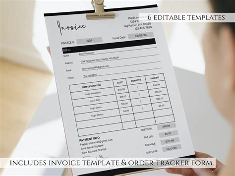 Editable Custom Order Form Bundle Printable Order Forms Etsy