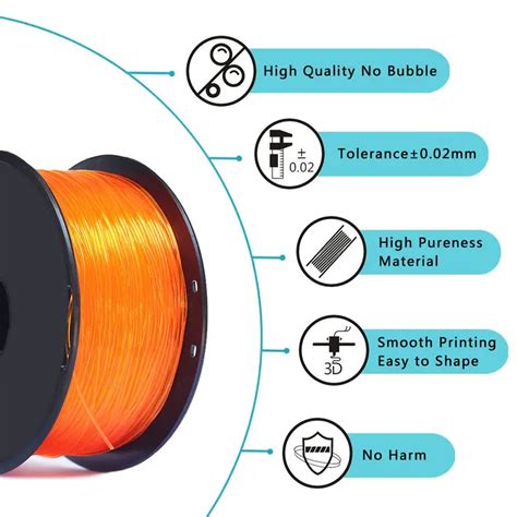 250g Of Soft 3d Printer Filament Flexible Tpu 1 75mm 80m Length