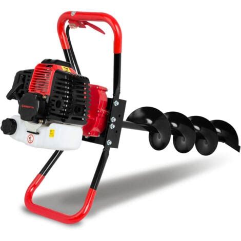 Barrena Tierra Gasolina 52cc Con 3 Brocas 100 150 200mm Motor 3cv Eberth